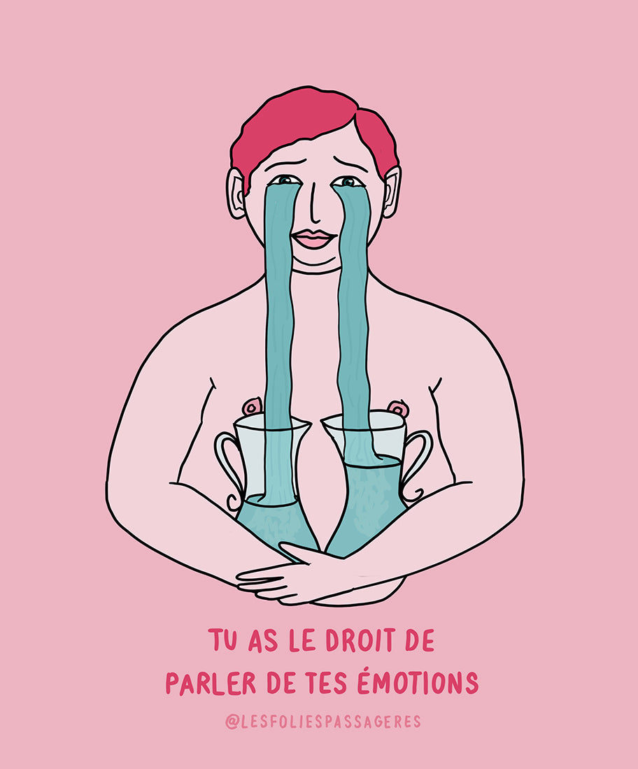 Tu as le droit de parler de tes émotions - Impression A4 – Les folies ...