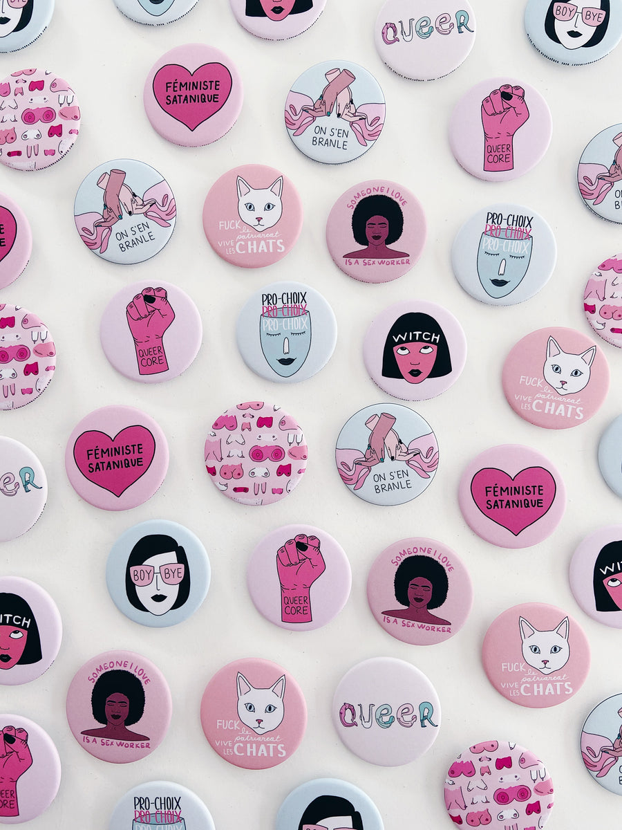 Macaron - Badge à épingler – Les folies passagères